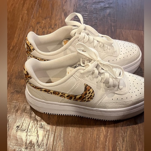 Nike | Shoes | Nike Court Vision Alta Low Leopard | Poshmark